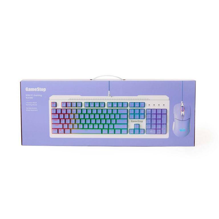 GameStop Wired Membrane RGB Gaming Keyboard and 7-Button RGB Wired ...