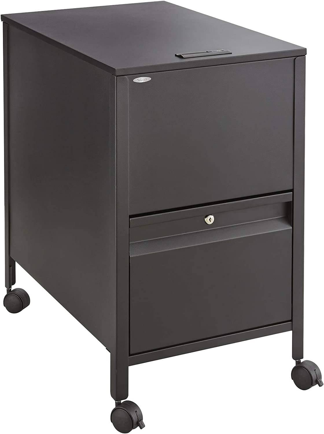 Safco Extra-Deep Locking Mobile Tub File 13.5wx24-3/4dx28-1/4h Black ...