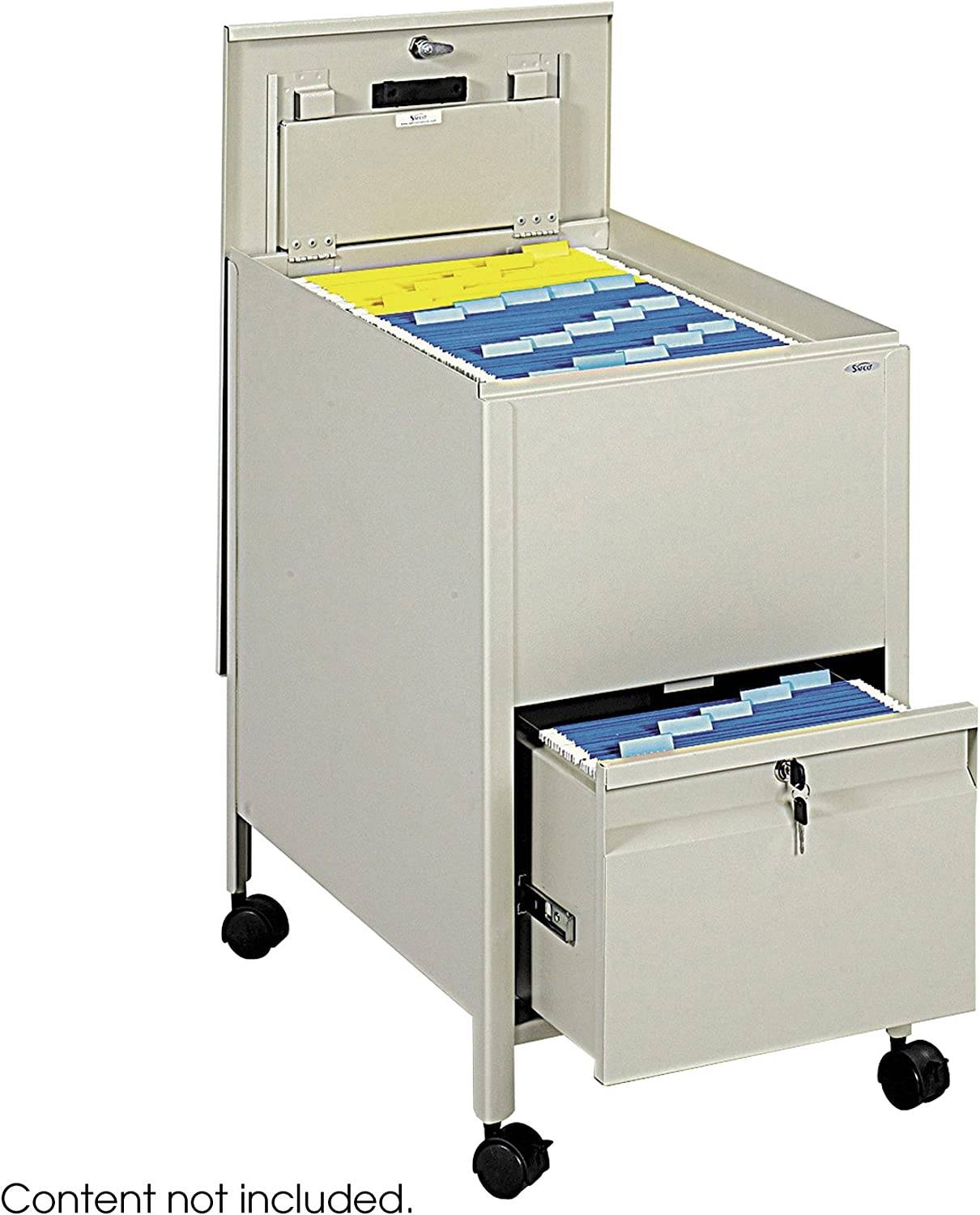 Safco Extra-Deep Locking Mobile Tub File 13.5wx24-3/4dx28-1/4h Black ...