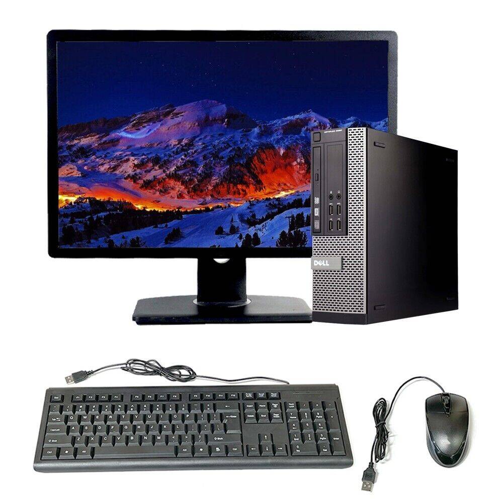 Dell i5 Tower Desktop Computer 8GB RAM 500GB HD 22in LCD Windows 10 PC ...